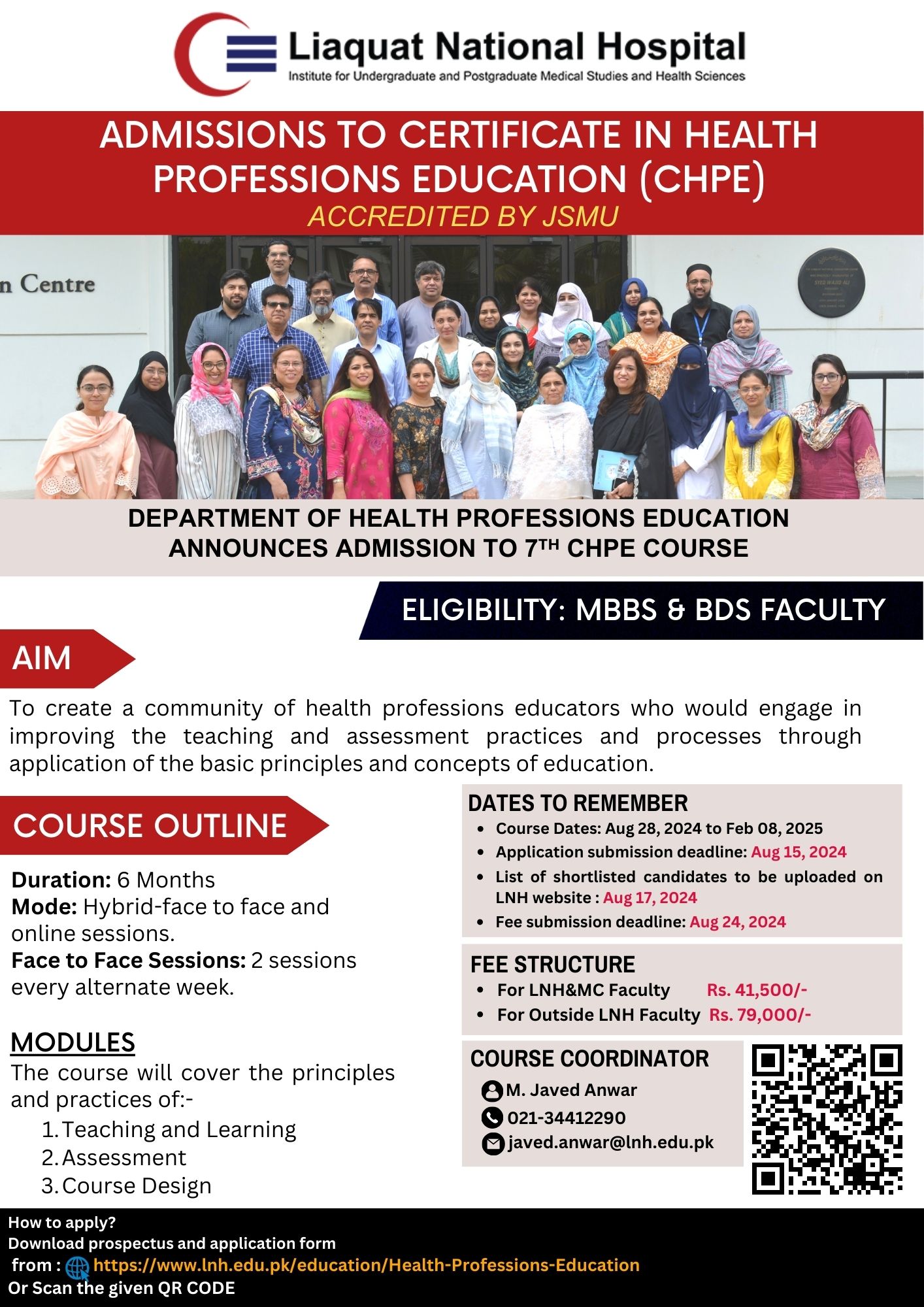 Certificate in Health Professions Education (CHPE) (Batch 7)